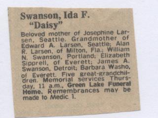 IDA DAISY FALCONER SWANSON